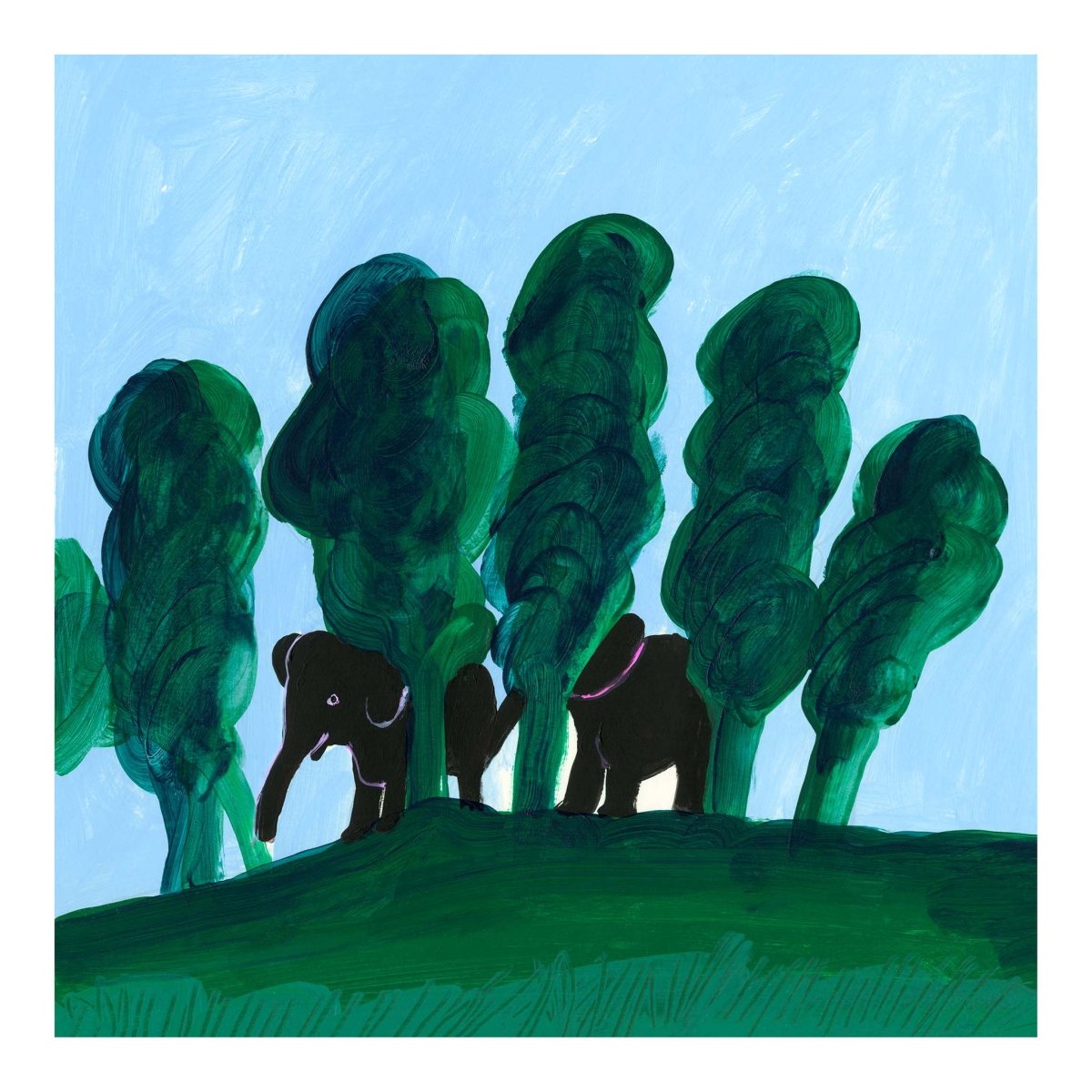 The Elephants Are Hiding Poster Thomas Winding | Bestseller Children's ...